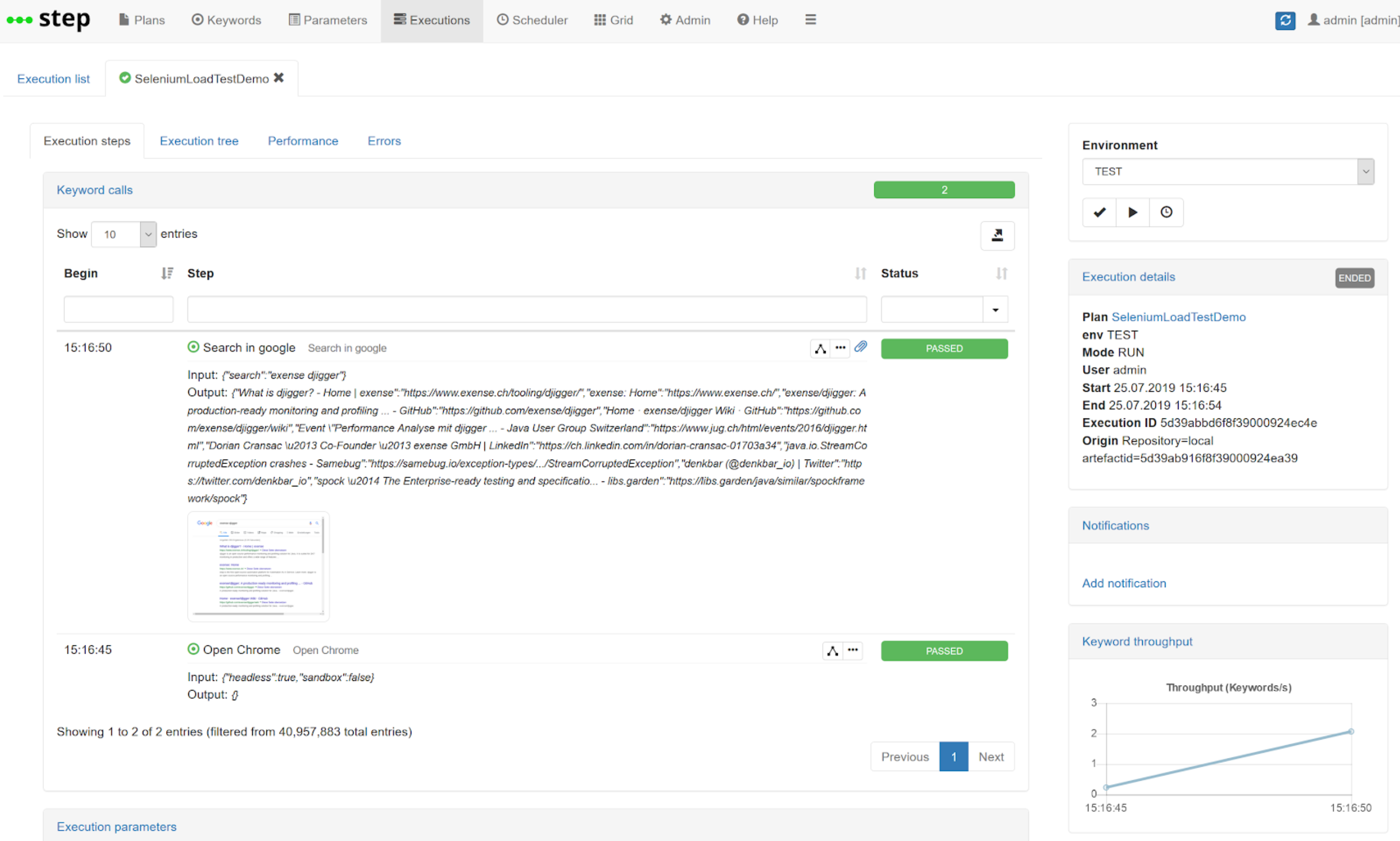 Documentation Home | Exense Resource Repository