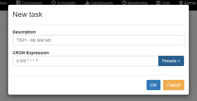Executions | Exense Resource Repository