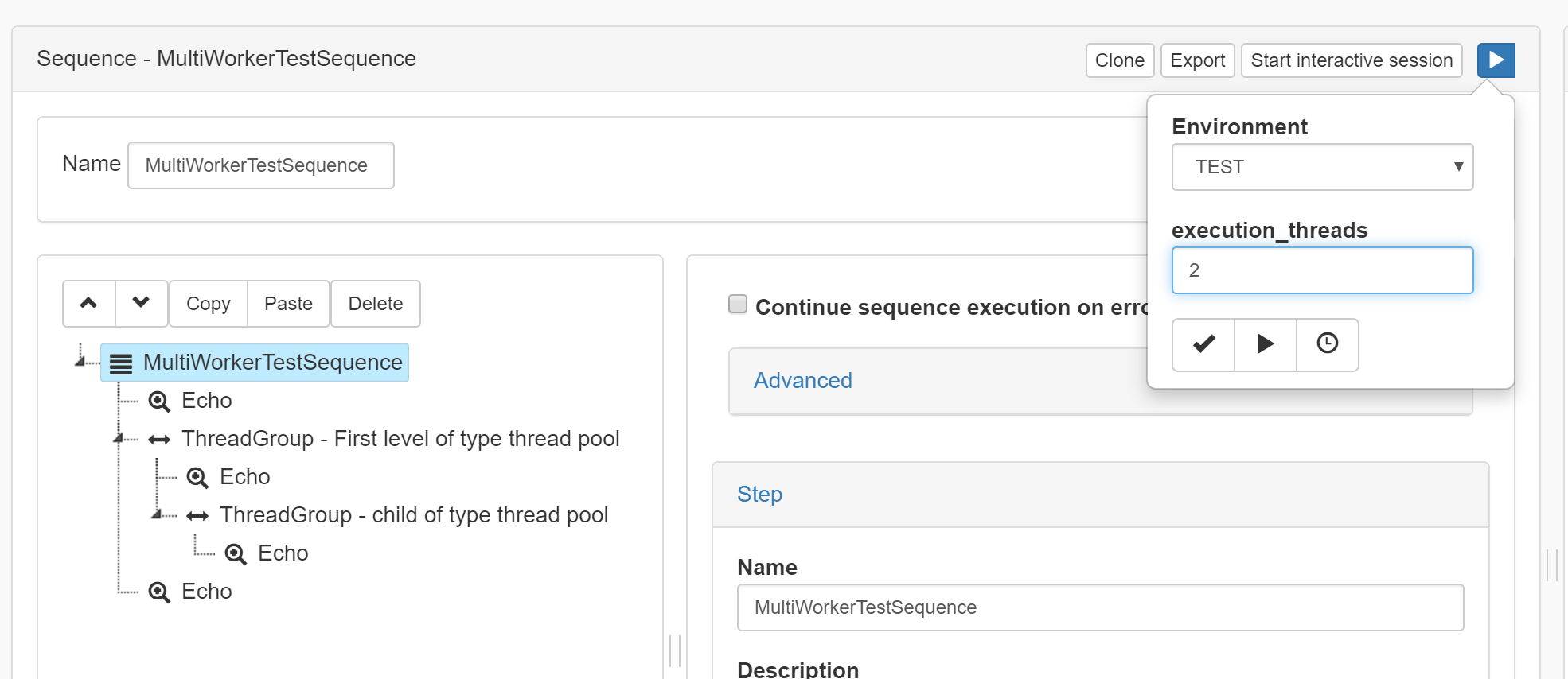 Advanced executions | Exense Resource Repository