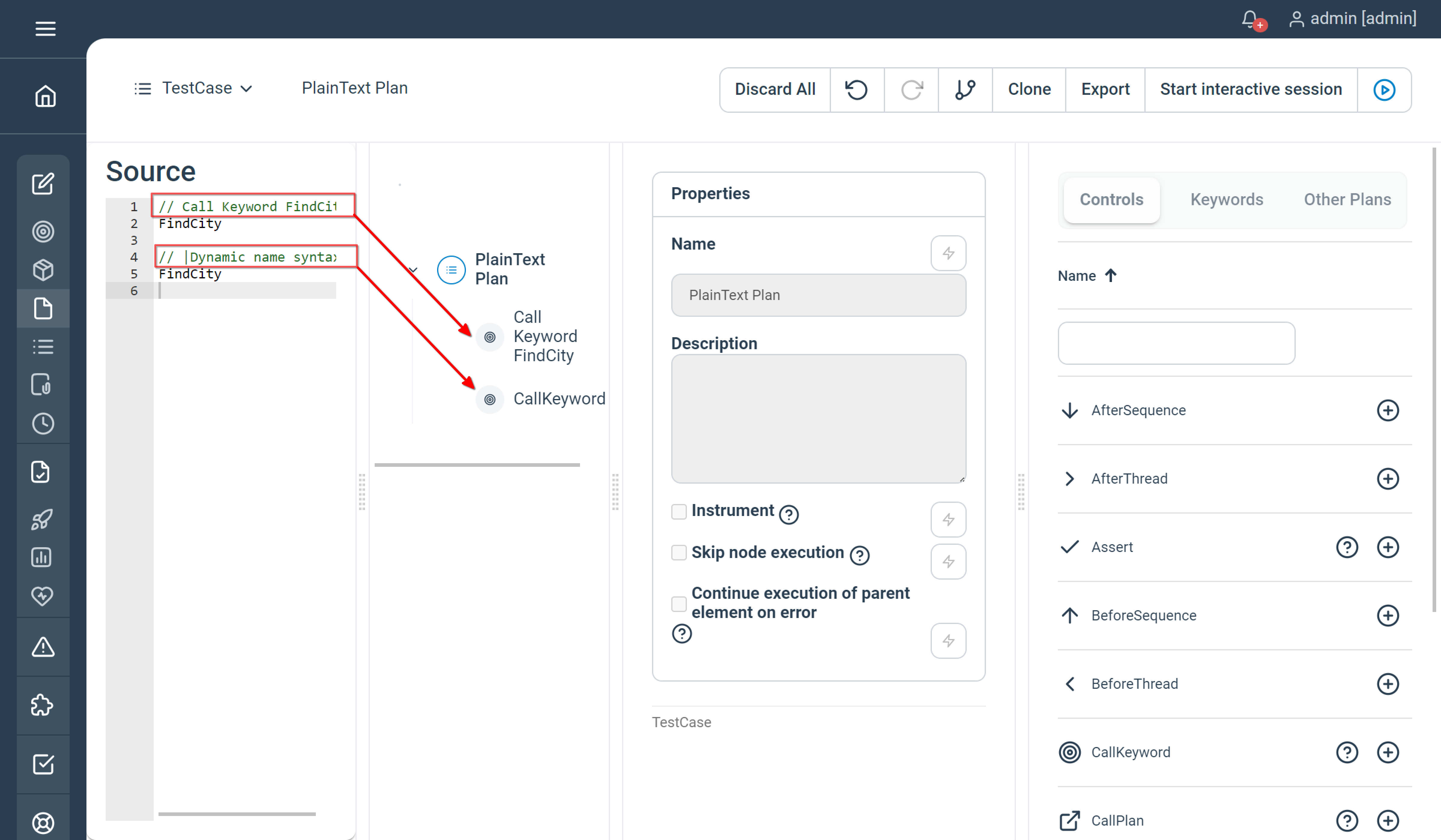 Plain text plans | Exense Resource Repository