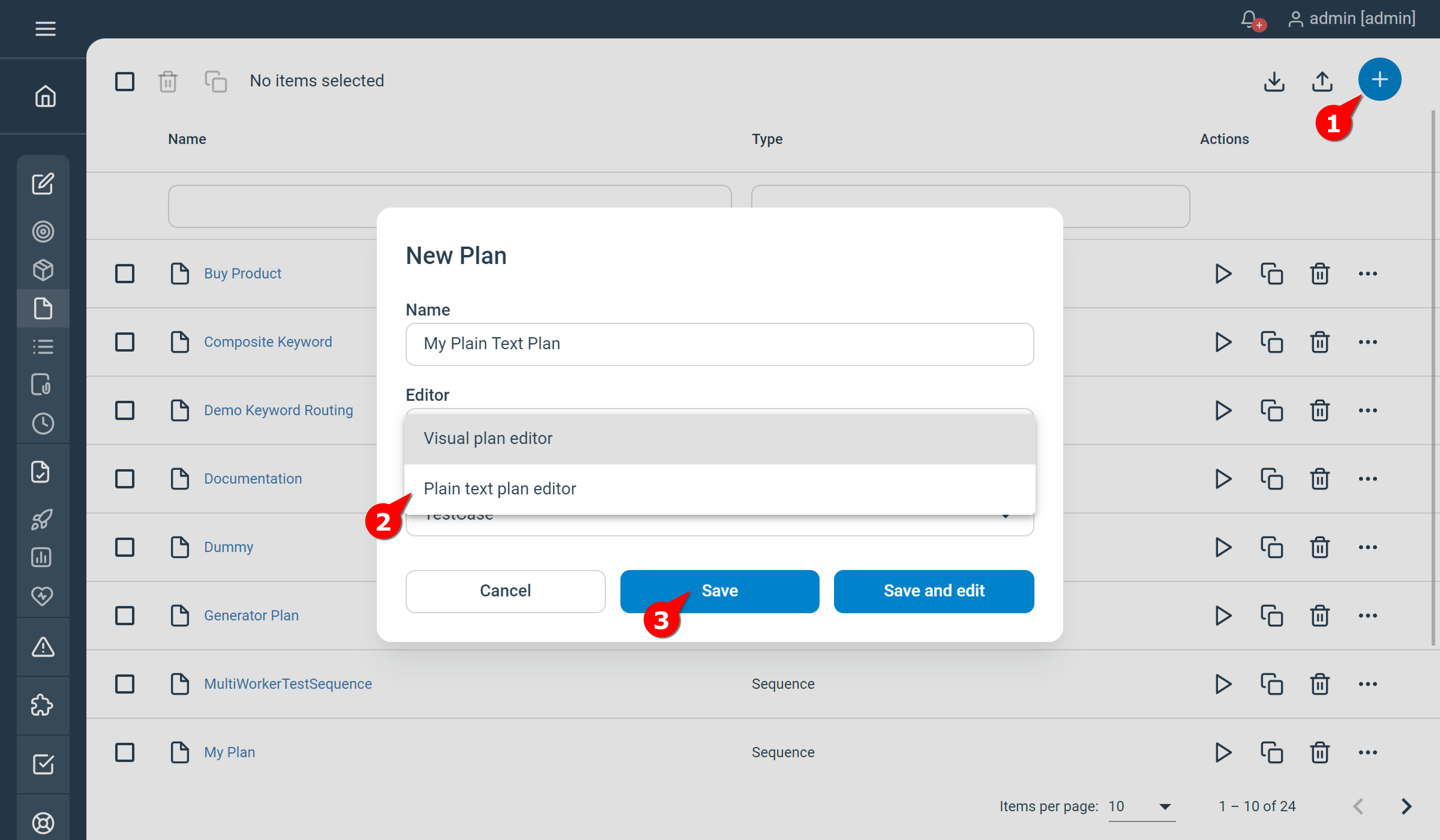 Plain text plans | Exense Resource Repository