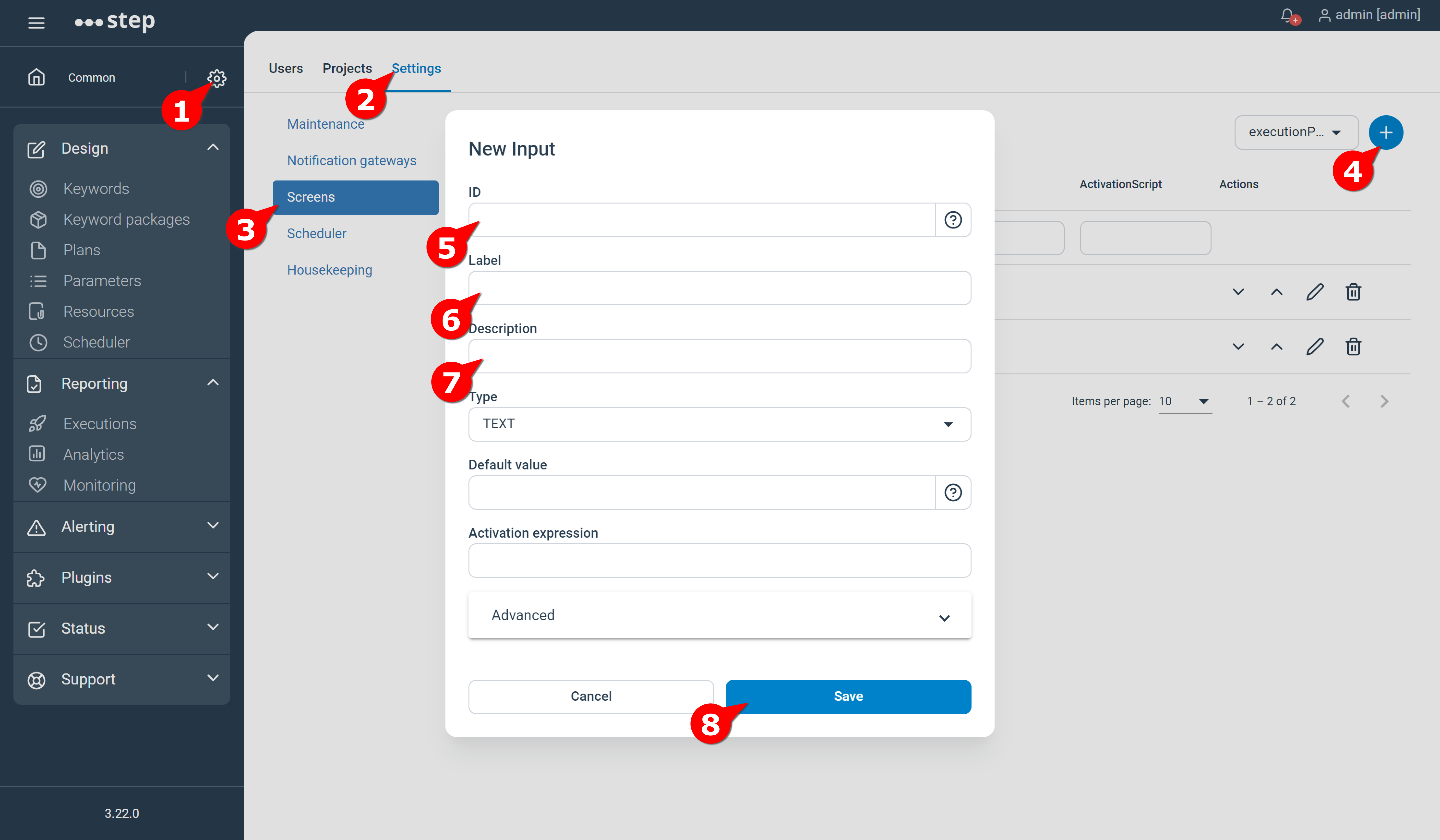 Executions | Exense Resource Repository
