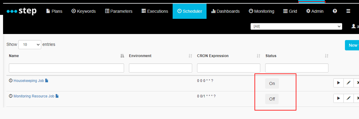 Scheduler | Exense Resource Repository
