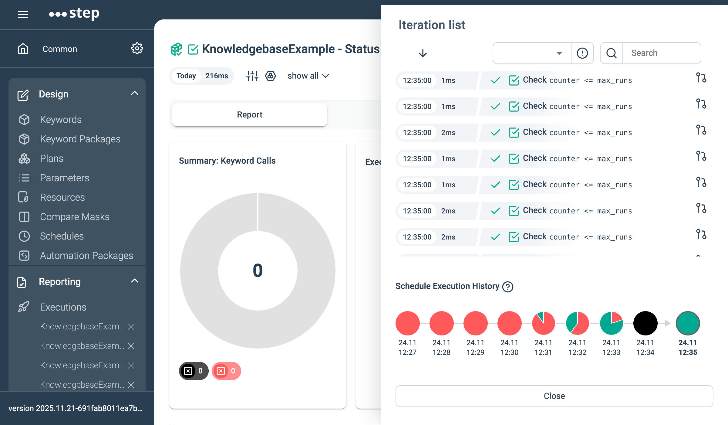 Reporting | Step Documentation