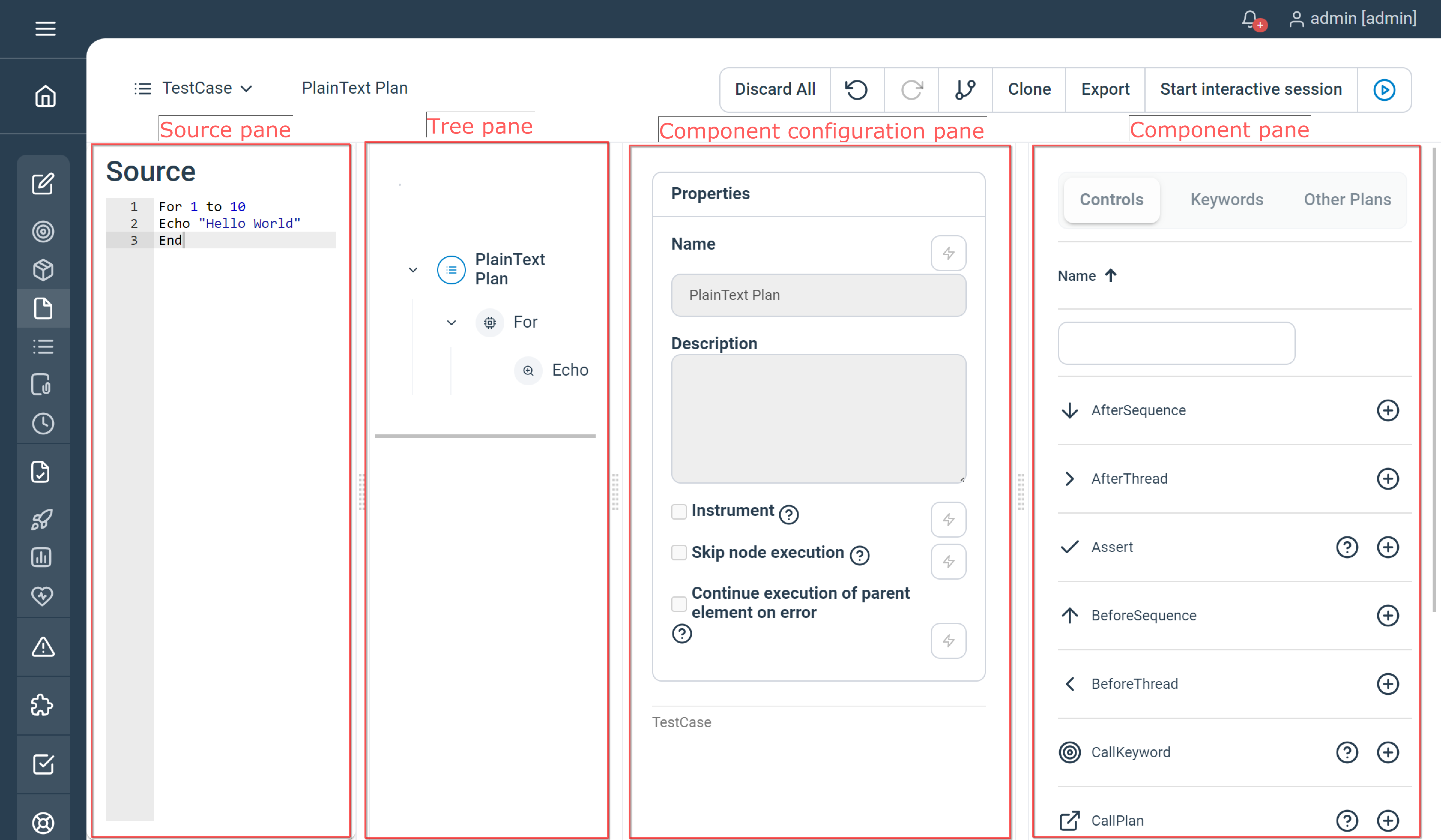 Plain text plans | Exense Resource Repository
